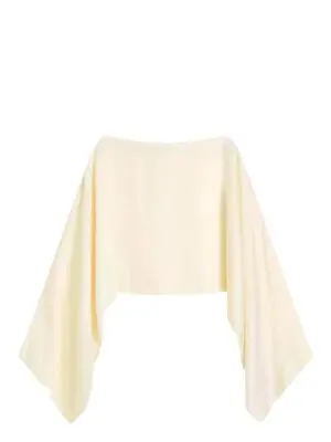 Bondi Born Ardea Hammered-satin Top - Neutrals