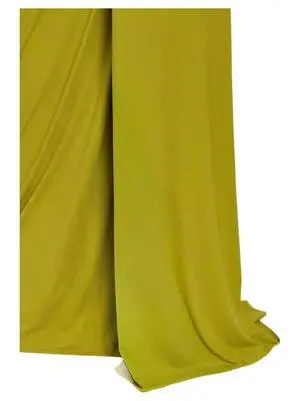 DEME Daphne Draped Asymmetric-design Maxi Dress - Green