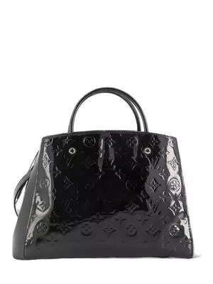 LOUIS VUITTON Montaigne Handbag Monogram Vernis Mm Tote Bag