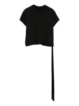 Rick Owens Strap Detail Crop T-shirt - Black