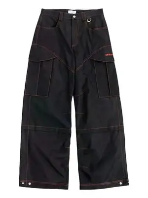 OFF-WHITE Off-White Cotton Straight Cargo Pants With Logo Detail