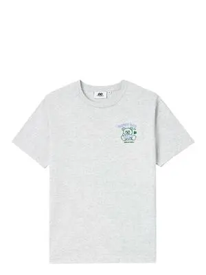 CHOCOOLATE Bear-print Cotton T-shirt - Grey