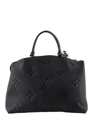 LOUIS VUITTON Grand Palais Handbag Monogram Empreinte Giant Shoulder Bag - Black