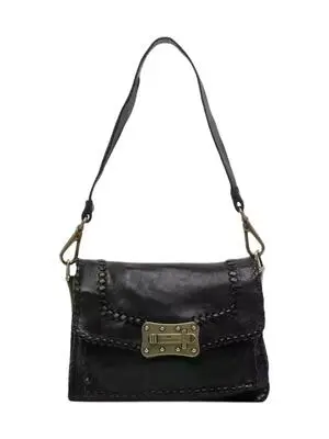 CAMPOMAGGI Agnese Whipstitch-trim Shoulder Bag - Brown