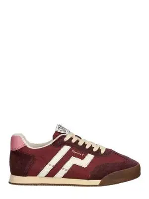 Gant Beylana Suede-panelled Sneakers - Red