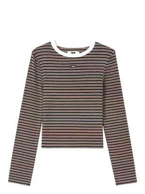 Izzue Striped Long-sleeve T-shirt - Brown