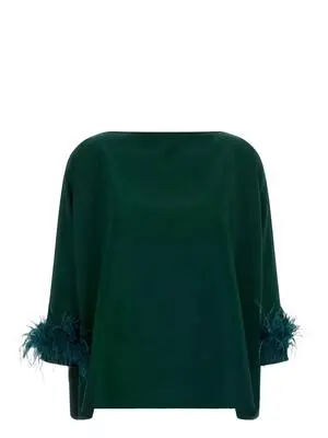 GIANLUCA CAPANNOLO Laura Feather-trim Laura Blouse
