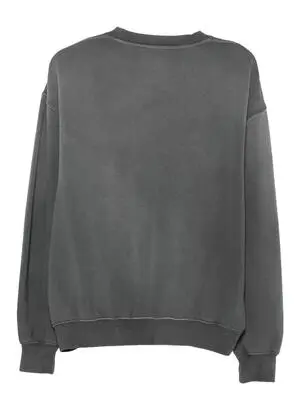 6397 Faded Effect Crew Neck Sweatshirt - Grey