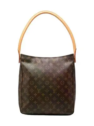 LOUIS VUITTON 2004 Monogram Looping Gm Shoulder Bag - Brown