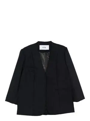 ELEH Frayed-edge Jacket - Blue