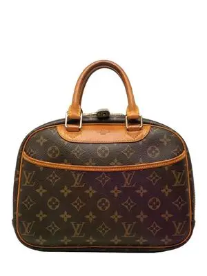 LOUIS VUITTON 2004 Monogram Trouville Handbag - Brown
