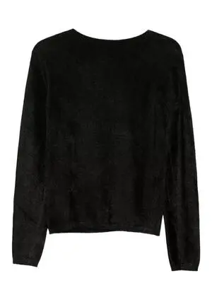 SEMICOUTURE Fine-knit Long-sleeve Jumper - Black