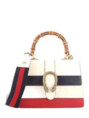 Gucci Dionysus Bamboo Top Handle Satchel - Blue