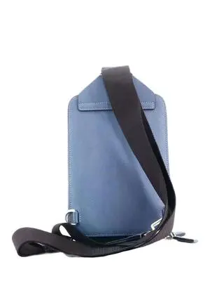 Prada Brique Sling Bag Saffiano Leather Backpack - Blue