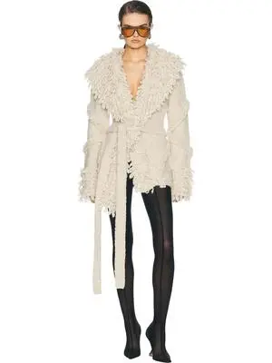 Attico Wrap Blouson Jacket - Beige