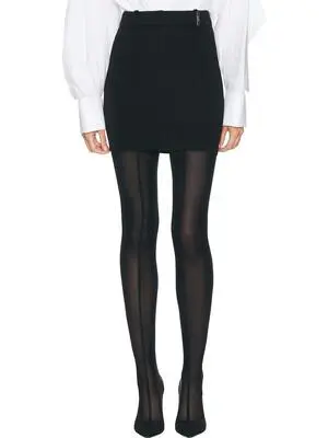 Attico Bodycon Mini Skirt - Black