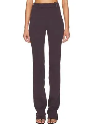 Attico Slim Long Pant - Dark Brown
