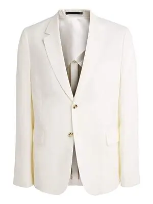Paul Smith Linen Single-breast Blazer - Ivory
