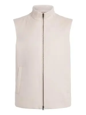 Herno Silk-cashmere Gilet - Beige