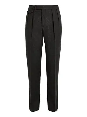 Polo Ralph Lauren Wool Pleated Trousers - Grey