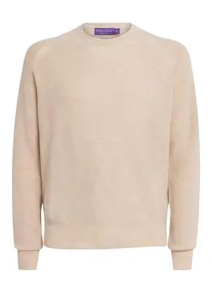 Ralph Lauren Purple Label Cashmere Crewneck Sweater - Beige