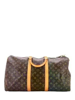 LOUIS VUITTON Keepall Bag Monogram Canvas 50 Travel Bag - Brown