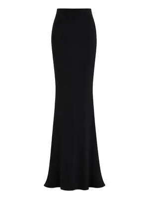 GEMY MAALOUF High-waisted Mermaid Silhouette Maxi Skirt - Black