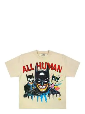 ALL HUMAN Dark Knight Graphic-print T-shirt - Neutrals