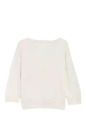 Extreme Cashmere Pearl V-neck Sweater - Neutrals