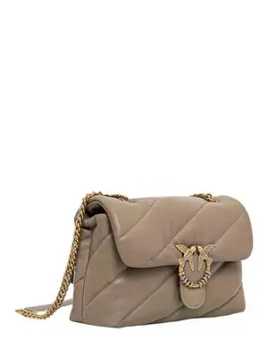 PINKO Love Birds Quilted Shoulder Bag
