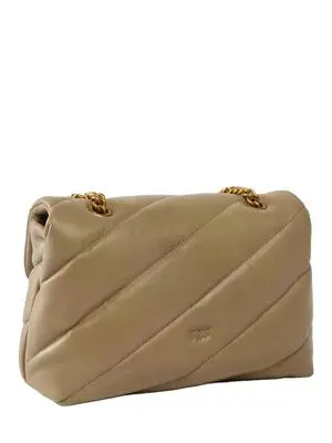 PINKO Love Birds Quilted Shoulder Bag