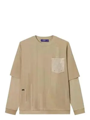 AFTERMATHS Layered Long-sleeve T-shirt - Neutrals