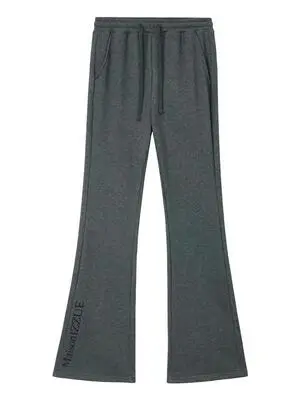 Izzue Drawstring Flared Track Pants - Grey