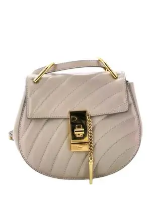 Chloé Drew Bijou Quilted Leather Mini Crossbody Bag - Neutrals