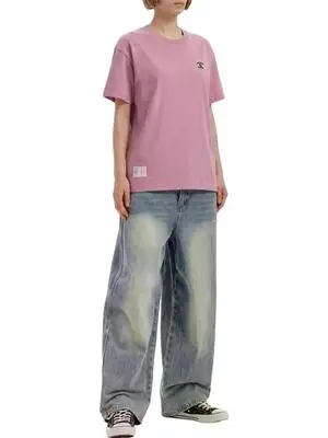 FINGERCROXX Logo-patch T-shirt - Pink