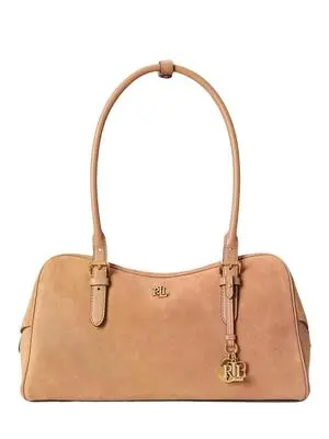 Ralph Lauren Marcy Suede Shoulder Bag - Neutrals