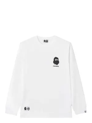 FINGERCROXX Logo-print Long-sleeve T-shirt - White