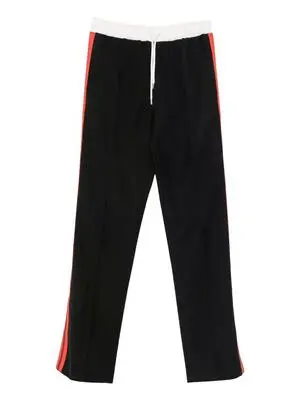 WALES BONNER Side Stripe Drawstring Trousers - Black