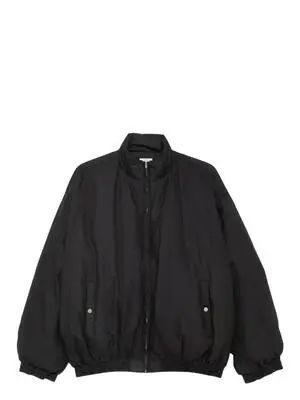 LAMRONS Zip-up Jacket With Elasticated Cuffs And Hem - Black