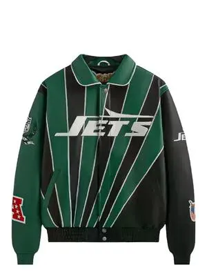 Kith X Jeff Hamilton Nfl Jets Varsity Jacket - Green