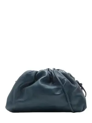 Bottega Veneta 2012-2026 Lambskin The Mini Pouch Crossbody Bag - Blue