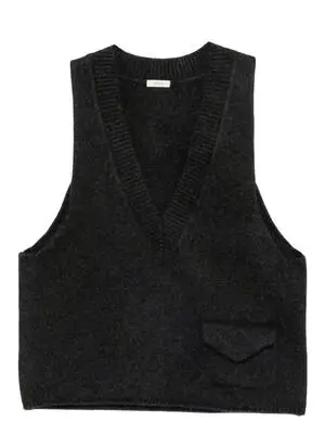 LAMRONS LAMRONS V-Neck Flap-Pocket Vest