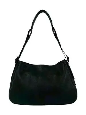 Bottega Veneta 20th Century Leather Intrecciato Strap Shoulder Bag - Black