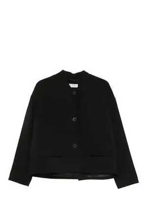 Alberto Biani Button-up Flap-pocket Jacket - Black