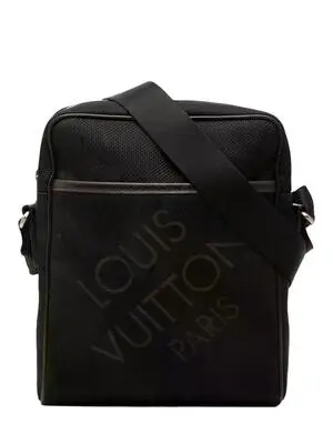 LOUIS VUITTON Damier Geant Citadin Messenger Bag - Black