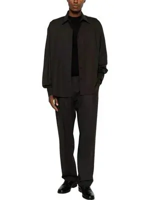 SPINA Tailored Elasticated Waistband Trousers - Brown
