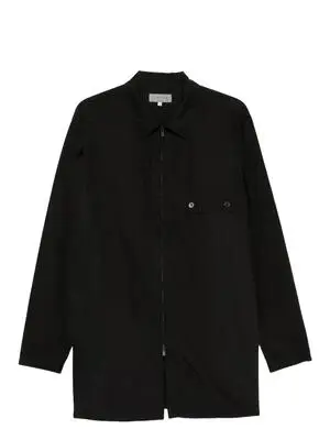 Yohji Yamamoto Zip-fastening Flap-pocket Shirt - Green
