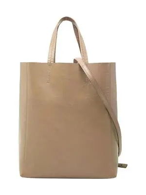 Celine 2016 Small Grained Calfskin Vertical Cabas Tote Satchel - Neutrals