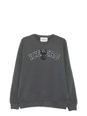 Iceberg Logo-embroidered Sweatshirt - Grey