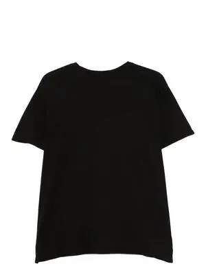 R13 Slogan Print Cotton T-shirt - Black